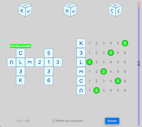 Patrons de cube à reconstituer - Psy1 ENAC - Pilotes Pros Air France